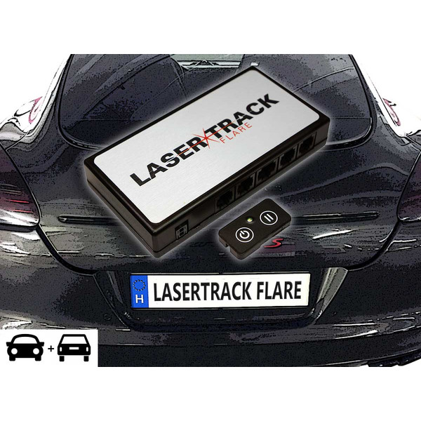 LASERTRACK FLARE | Rendszámkerettel | Első-hátsó védelem